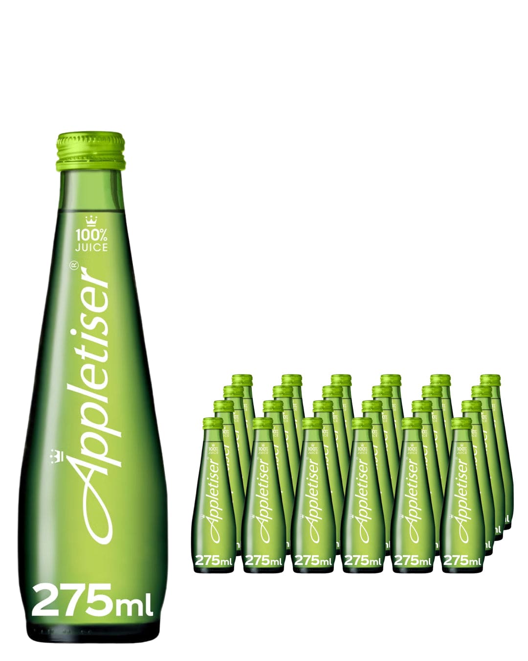 Appletiser Sparkling Apple Juice Glass Bottle Multipack, 24 x 275 ml ...