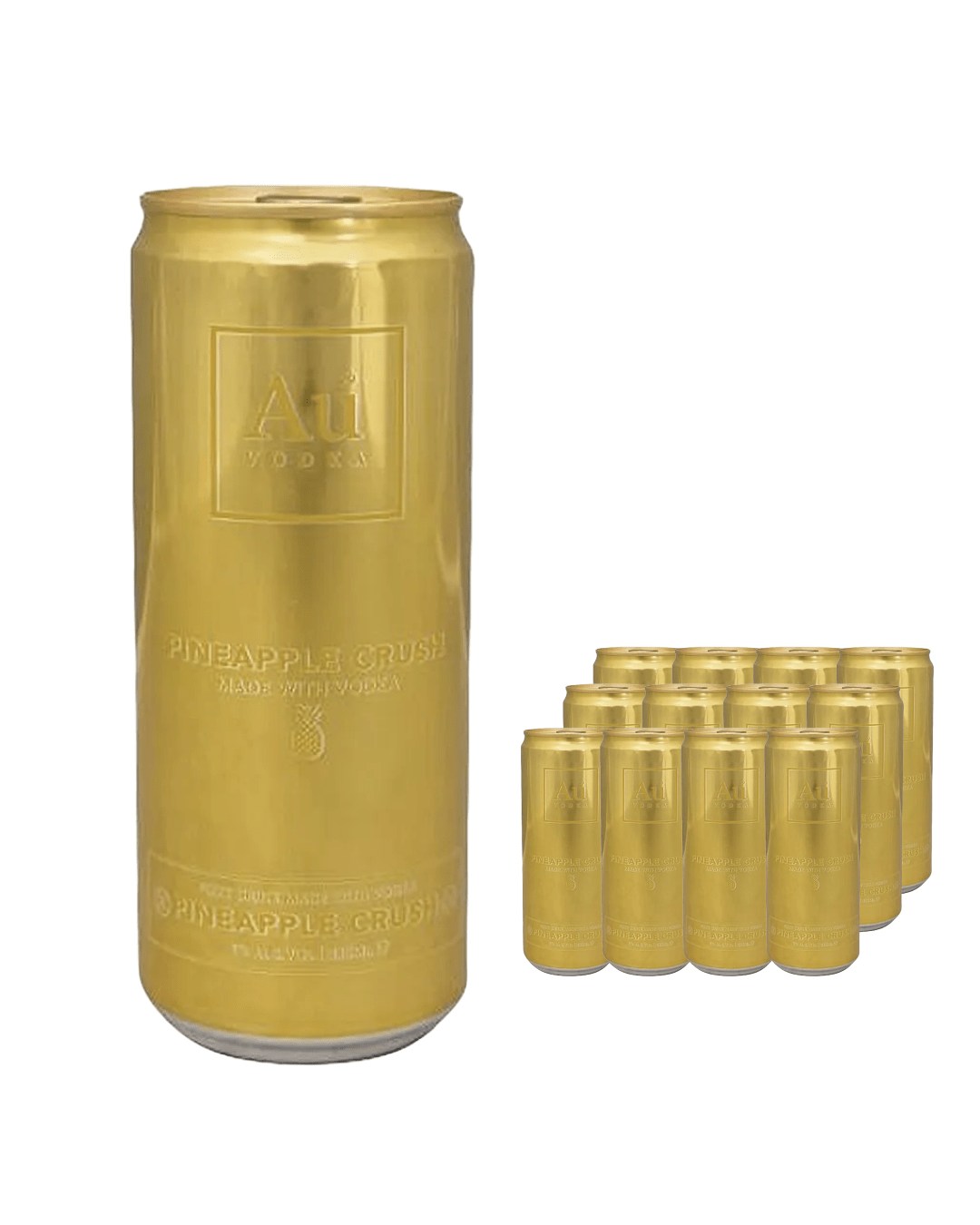 AU Vodka Pineapple Premixed Can Multipack, 12 x 330 ml – The Bottle Club