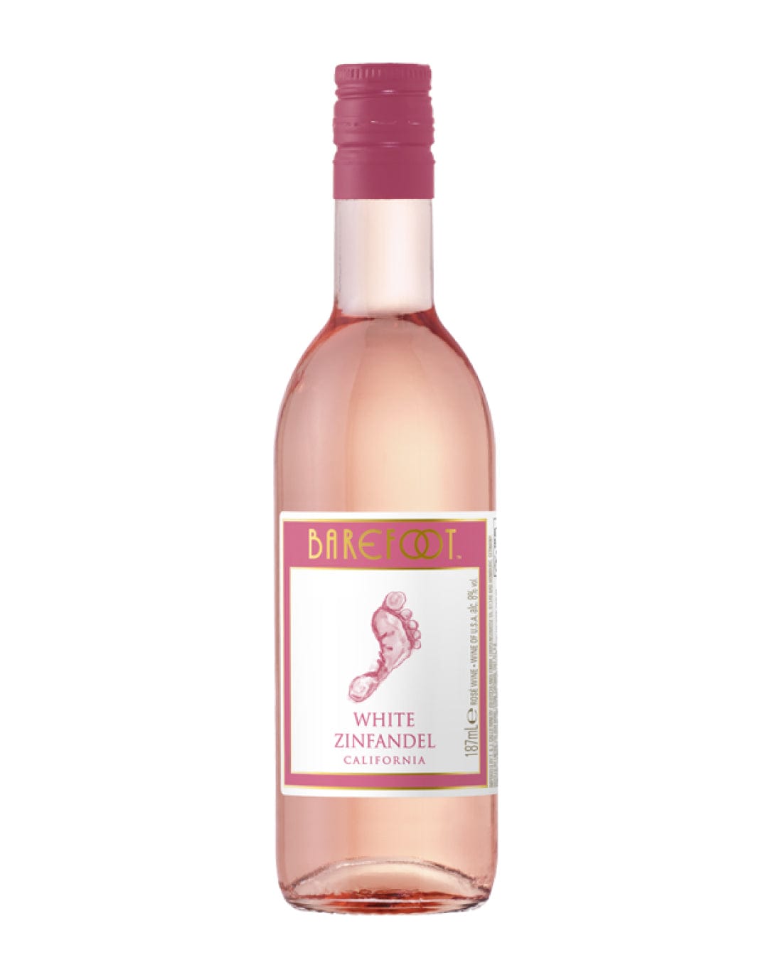 Barefoot White Zinfandel Miniture, 187 ml – The Bottle Club