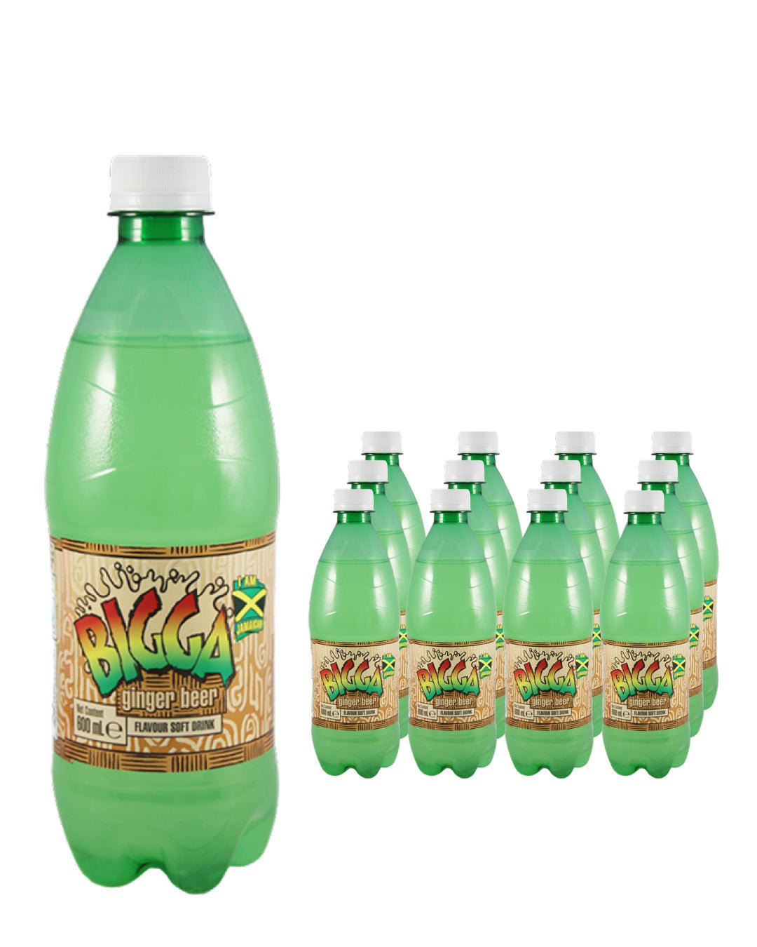 Bigga Ginger Beer Flavoured Soft Drink Multipack, 12 x 600 ml – The ...