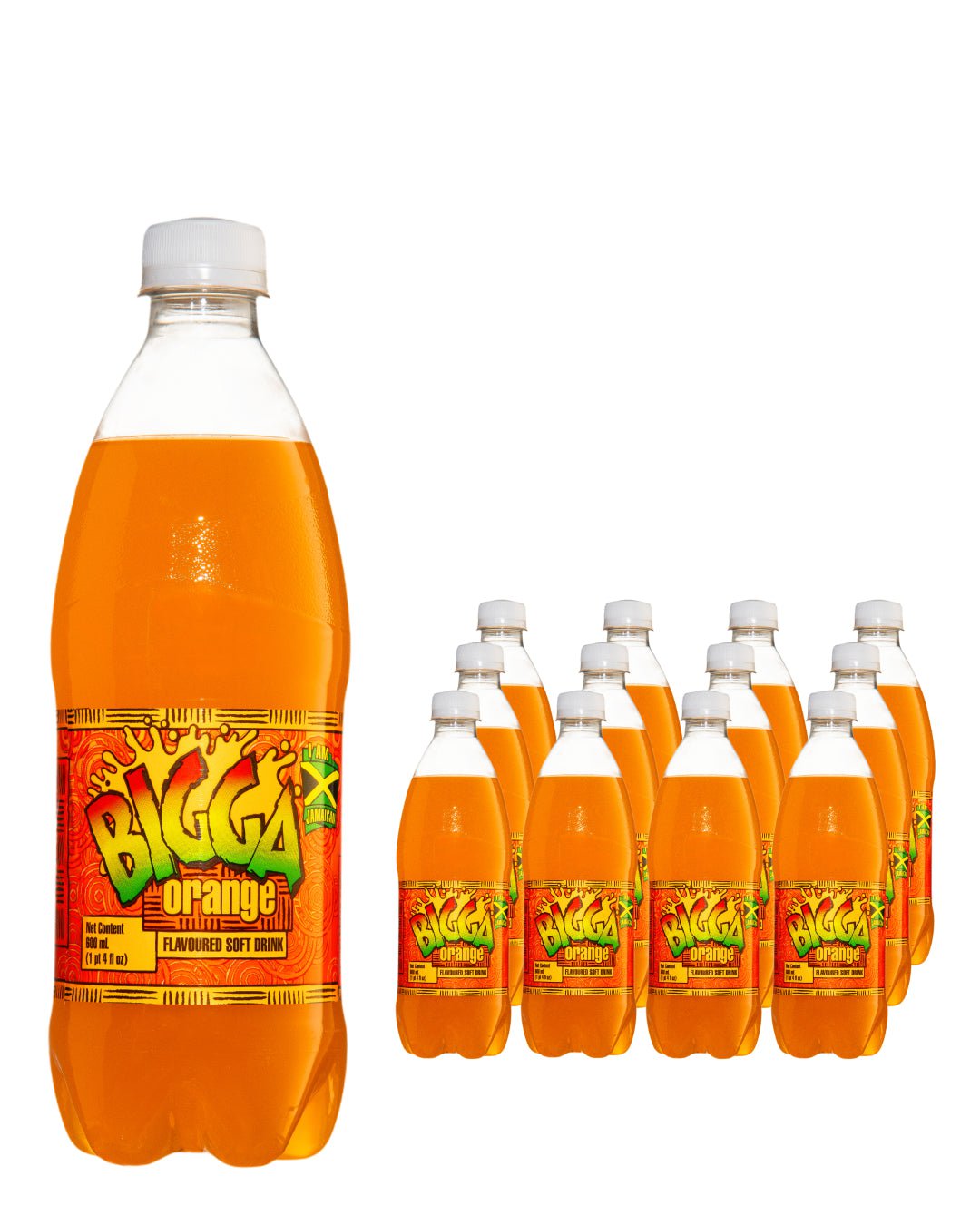 Bigga Orange Flavoured Soft Drink Multipack, 12 x 600 ml – The Bottle Club