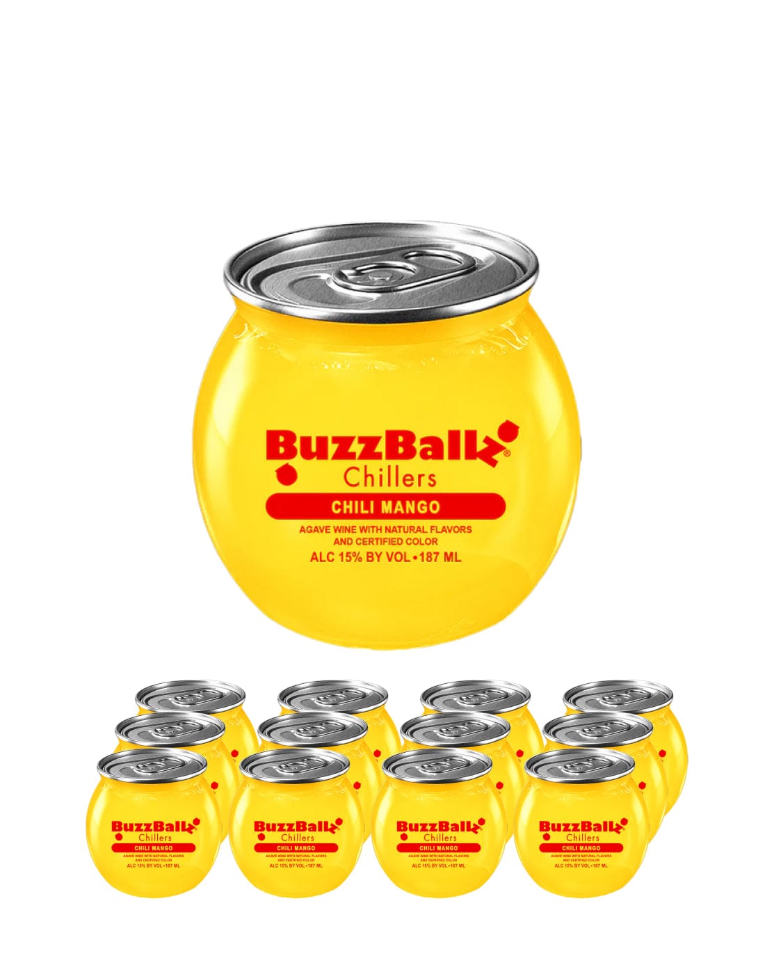 BuzzBallz Chili Mango Cocktail Multipack, 12 x 200 ml