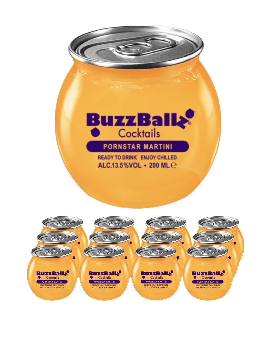 BuzzBallz Pornstar Martini Cocktail Multipack, 12 x 200 ml – The Bottle ...