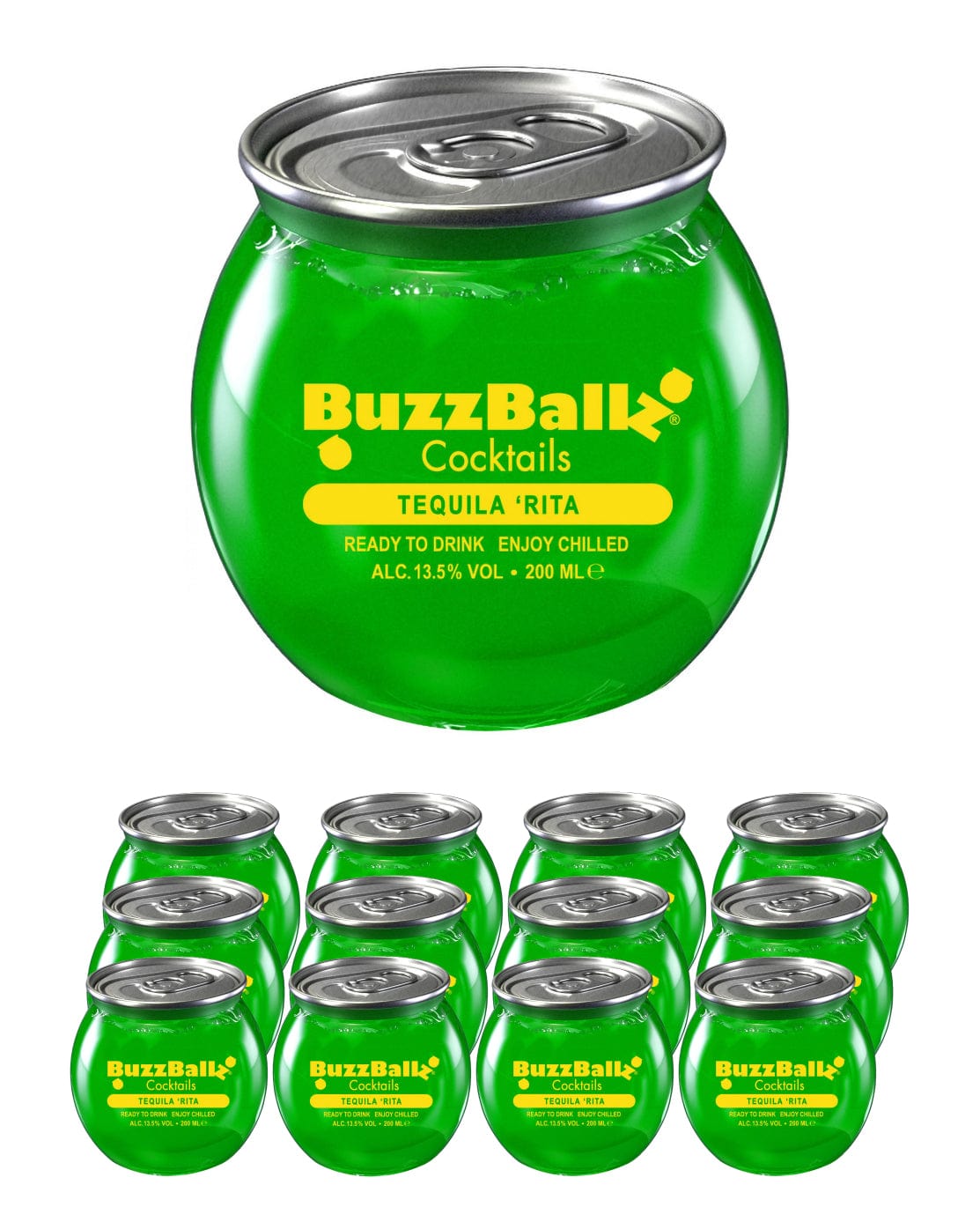 BuzzBallz Tequila Rita Cocktail Multipack, 12 x 200 ml – The Bottle Club