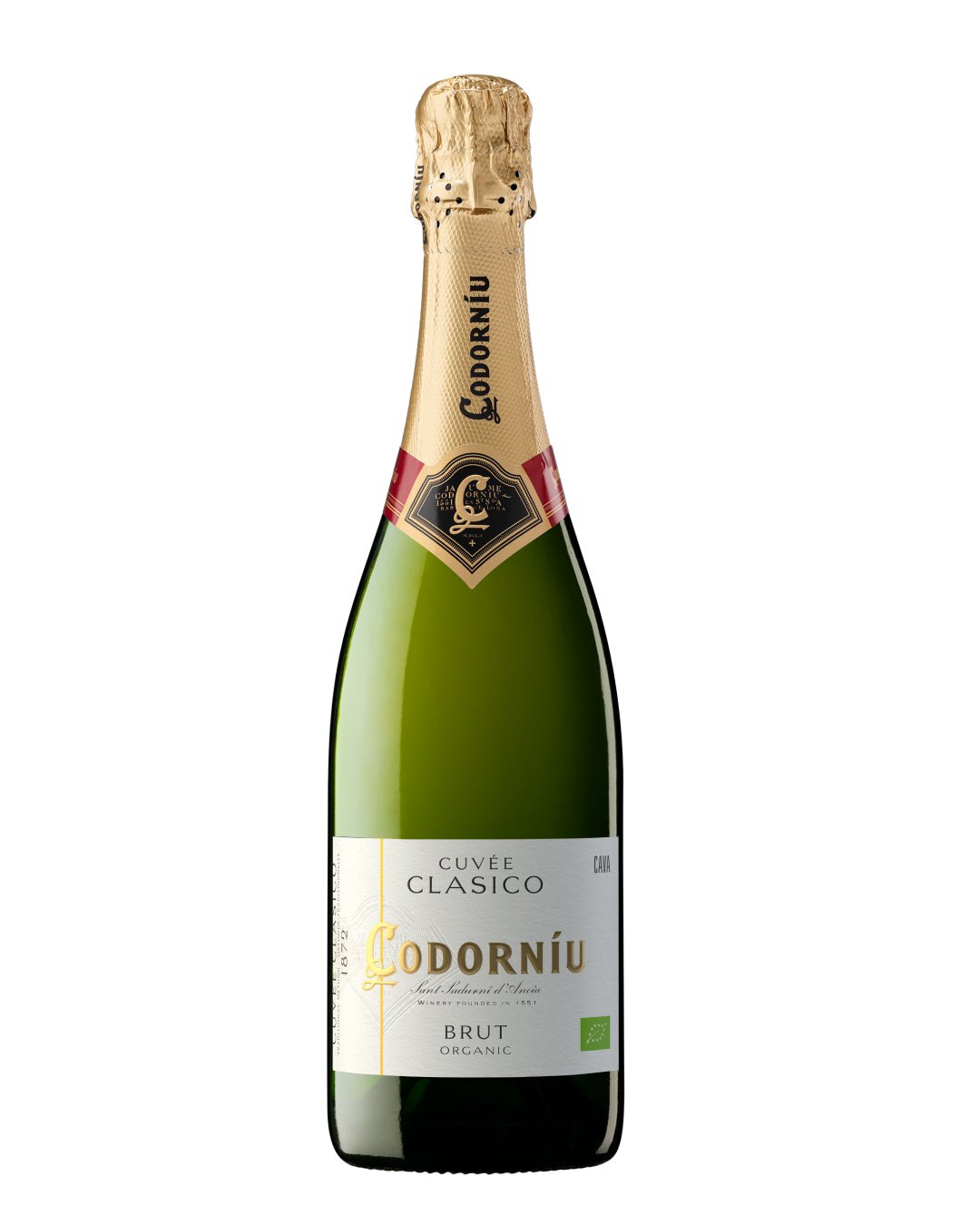 Codorniu Clasico Cuvee Brut Organic White Sparkling Wine, 75 cl – The ...