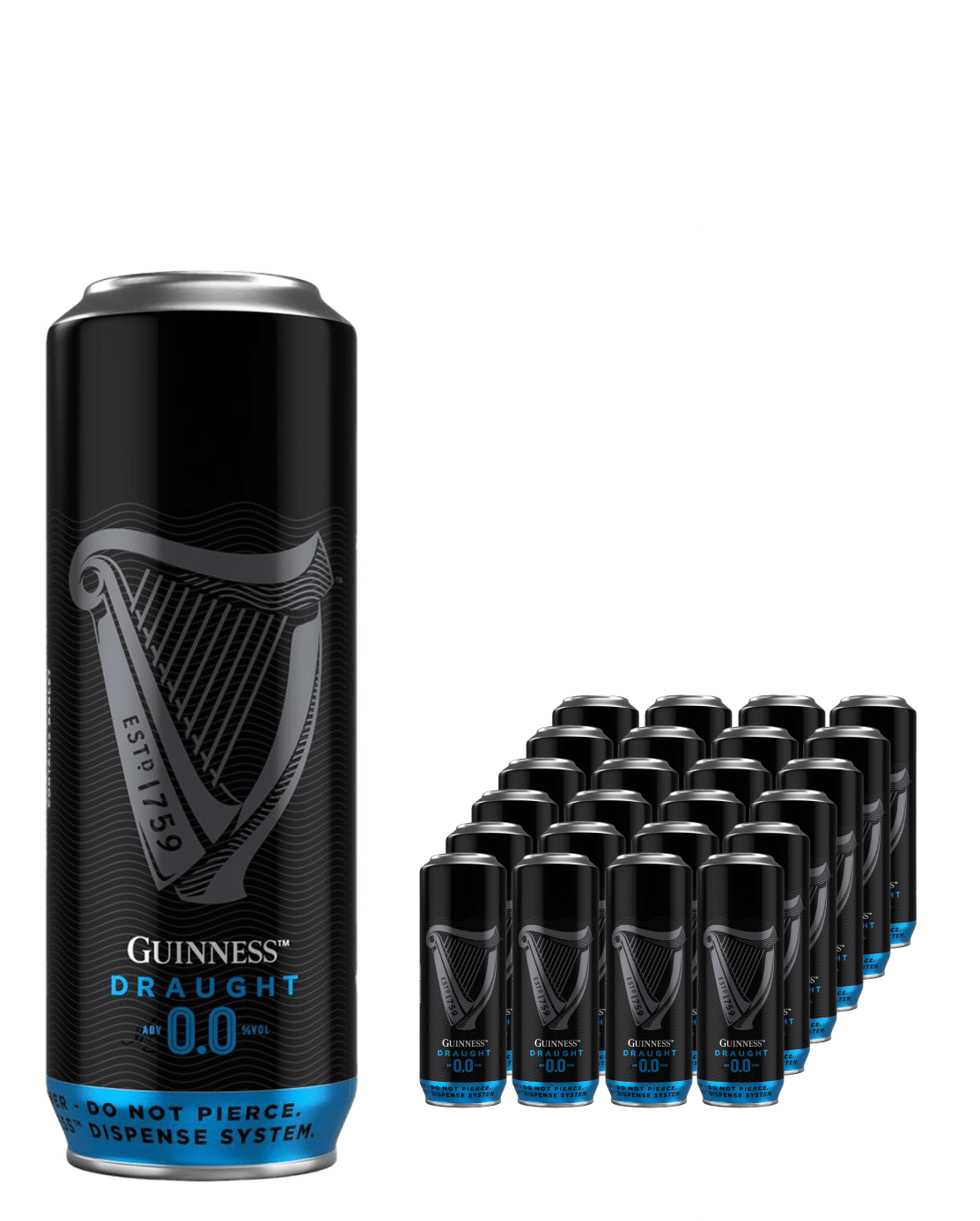 Guinness Alcohol Free Micro Draught Can Multipack, 24 x 558 ml