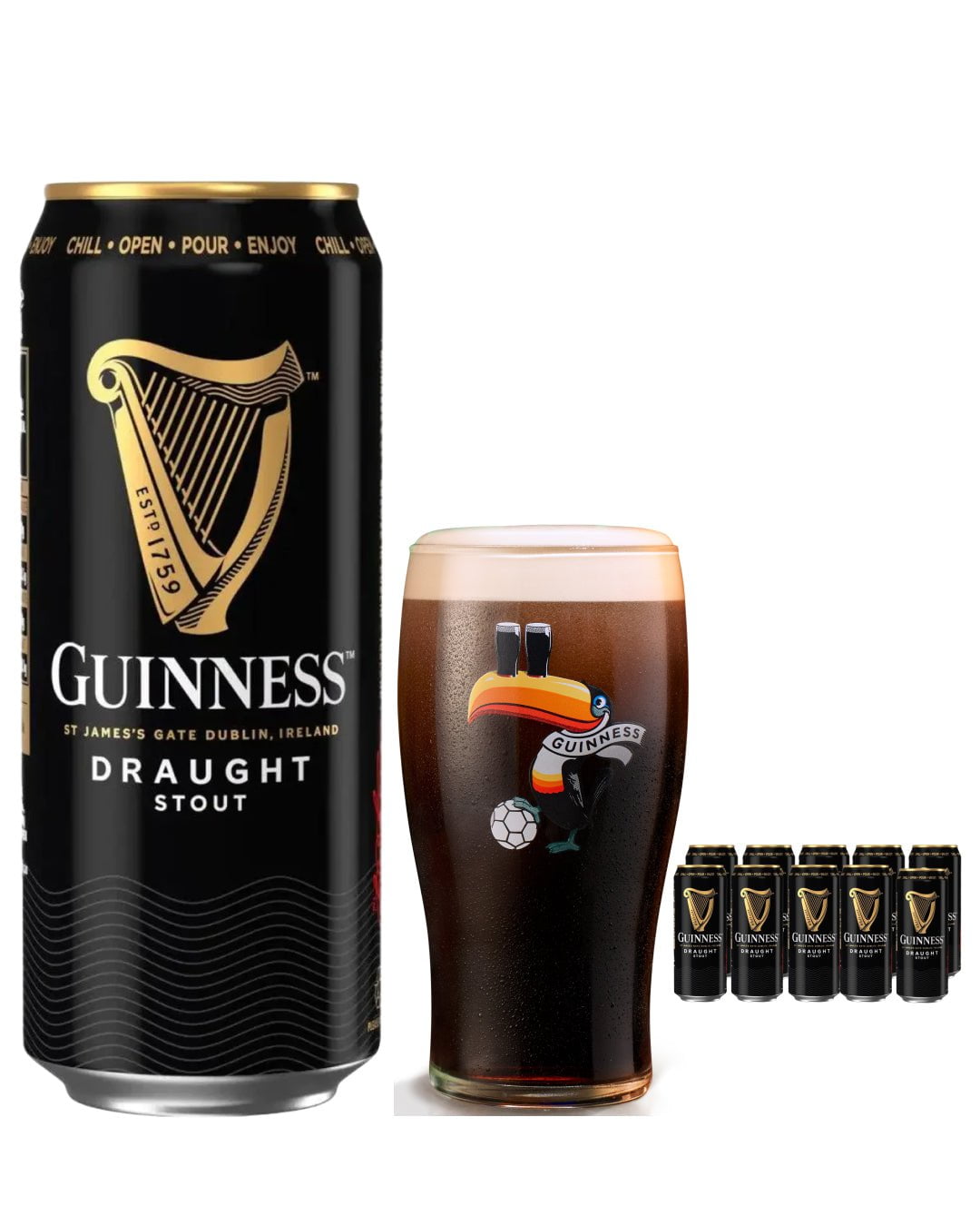 Guinness Draught Beer Can Multipack, 10 x 440 ml – The Bottle Club