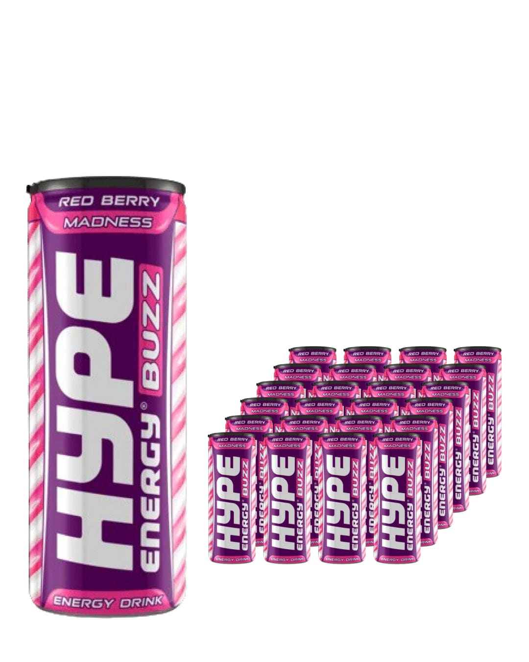 Hype Buzz Redberry Madness Energy Drink Multipack, 24 x 250 ml – The ...