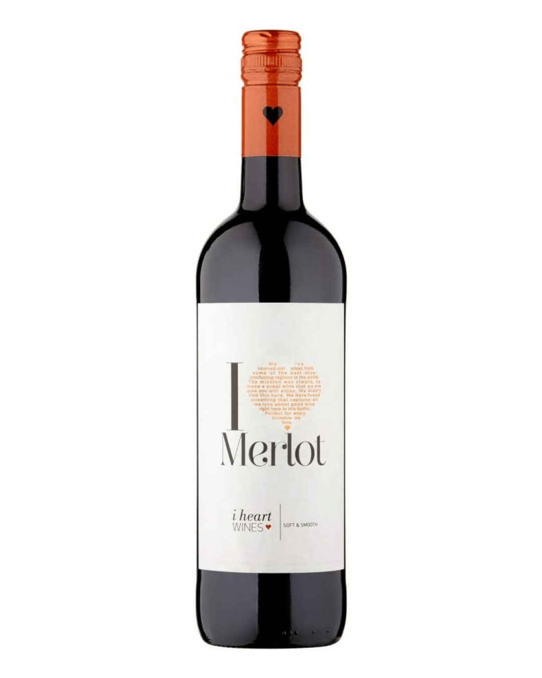 I Heart Merlot Red Wine, 75 cl – The Bottle Club