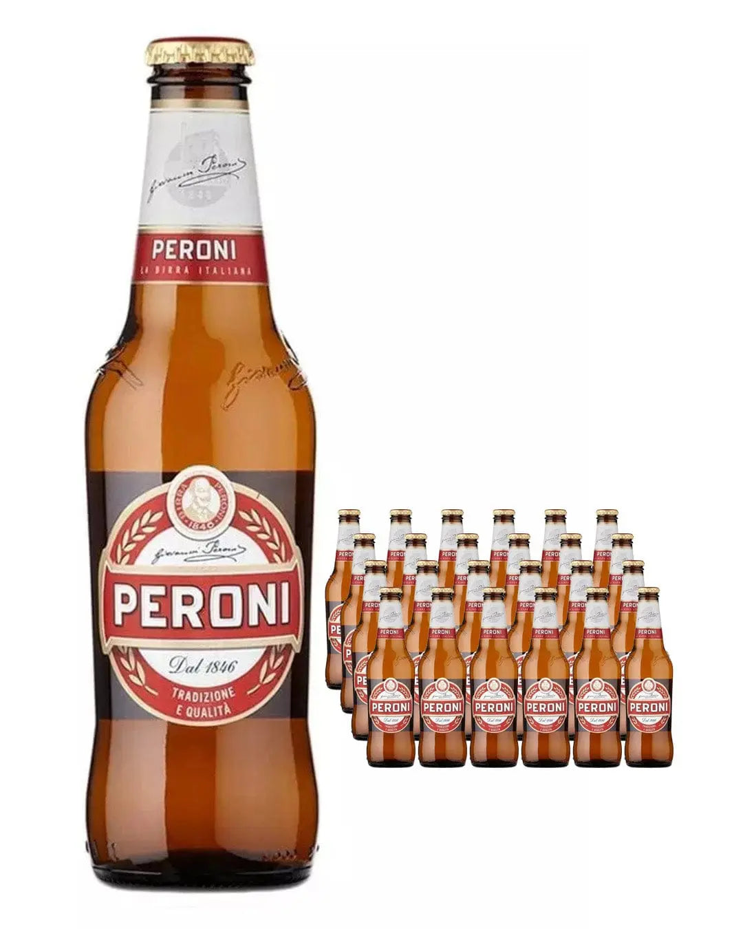 Peroni Red Label Premium Lager Beer Multipack, 24 x 330 ml – The Bottle ...