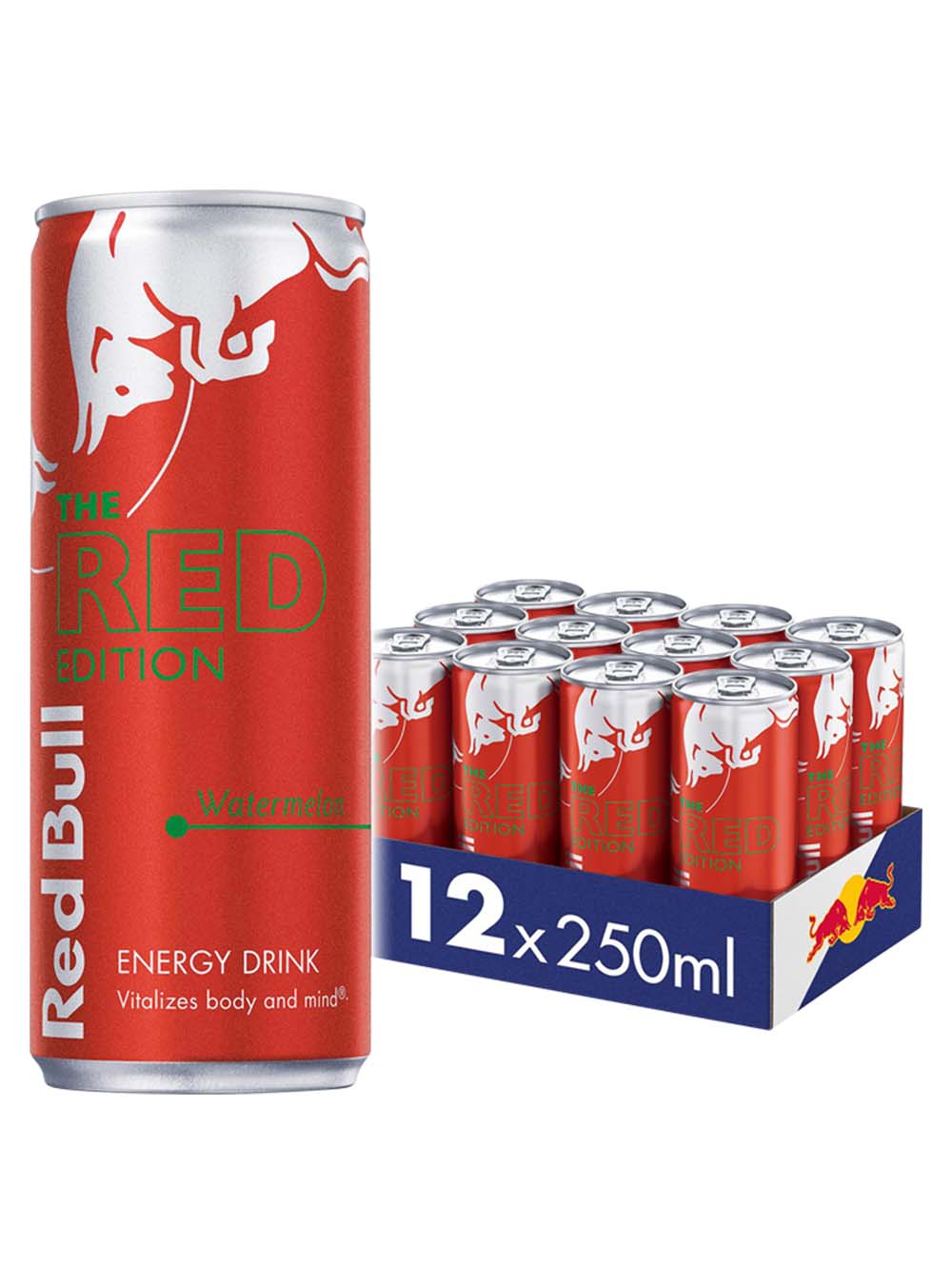 Red Bull The Red Edition - Watermelon Energy Drink Multipack, 12 x 250 ...