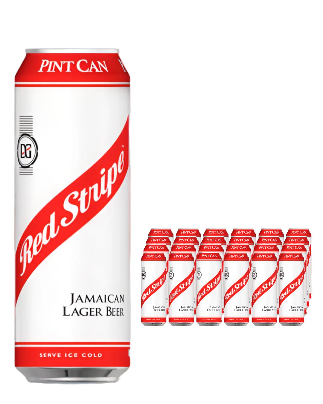 Red Stripe Jamaican Lager Beer Can Multipack, 24 x 568 ml – The Bottle Club