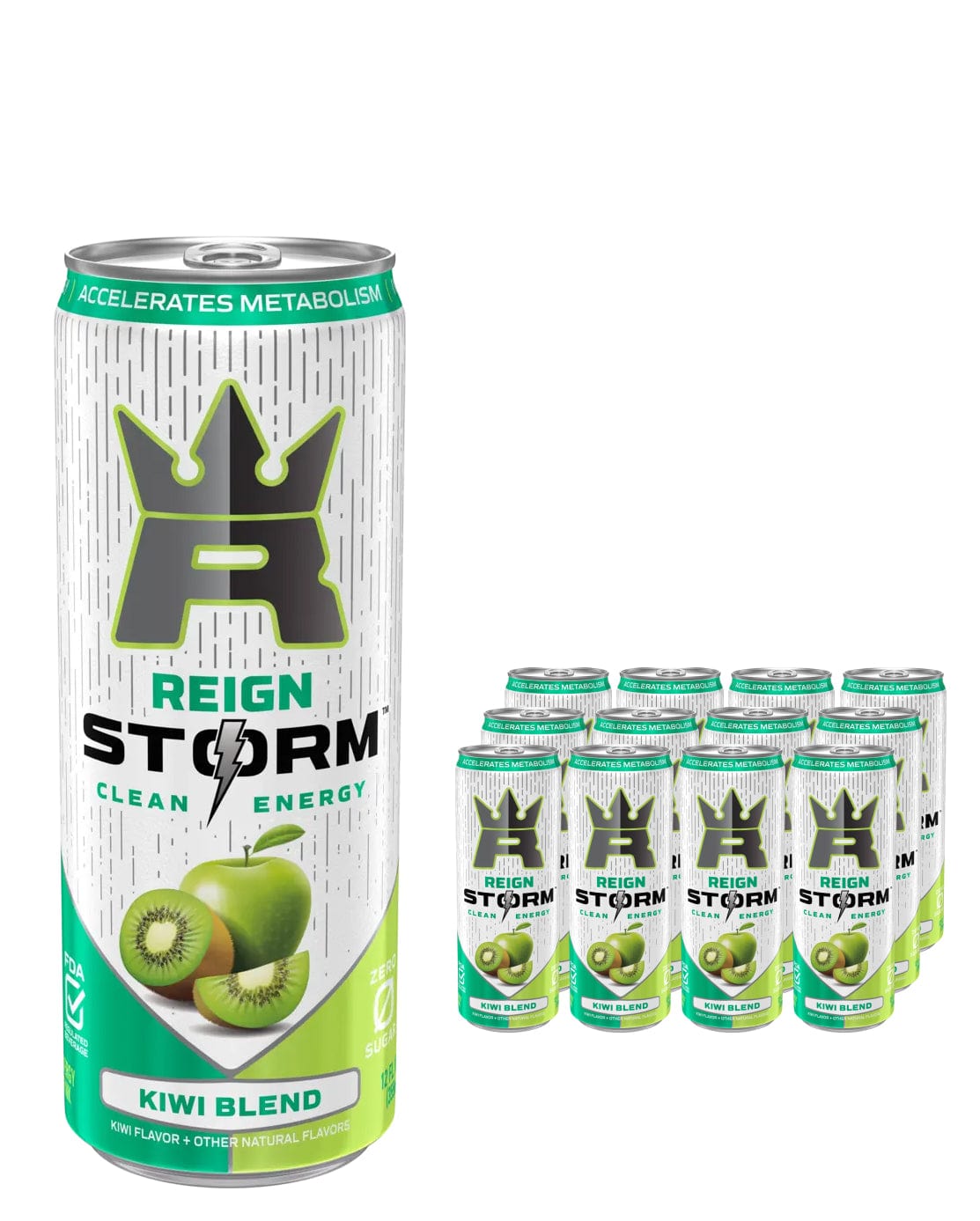Reign Storm Kiwi Blend Clean Energy Drink Multipack, 12 x 355 ml – The ...