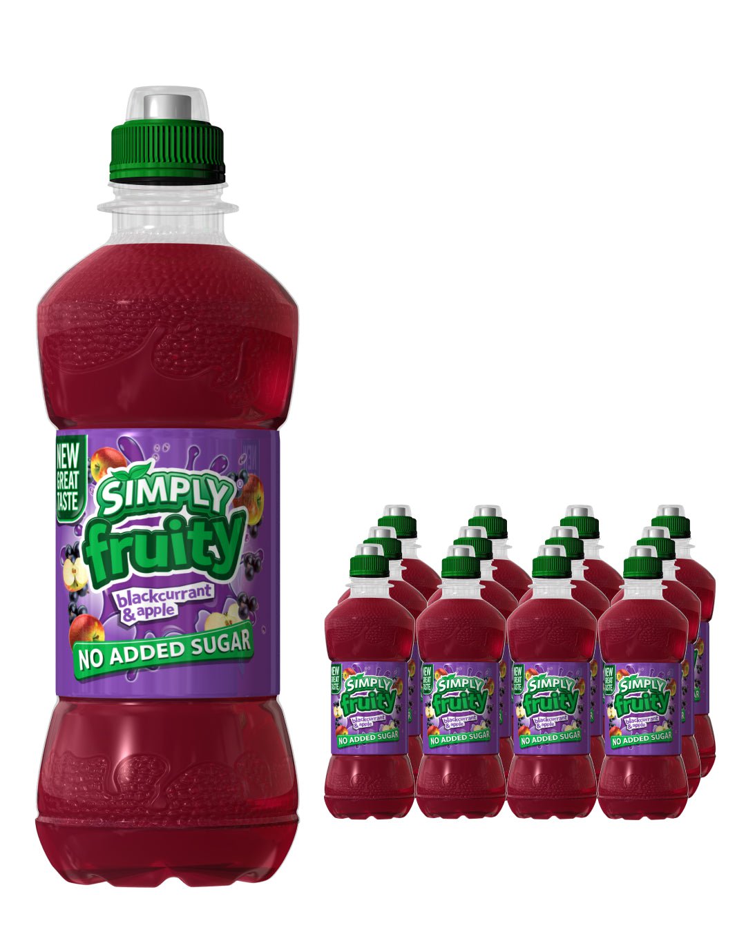 Simply Fruity Blackcurrant & Apple Juice Multipack, 12 x 330 ml – The ...