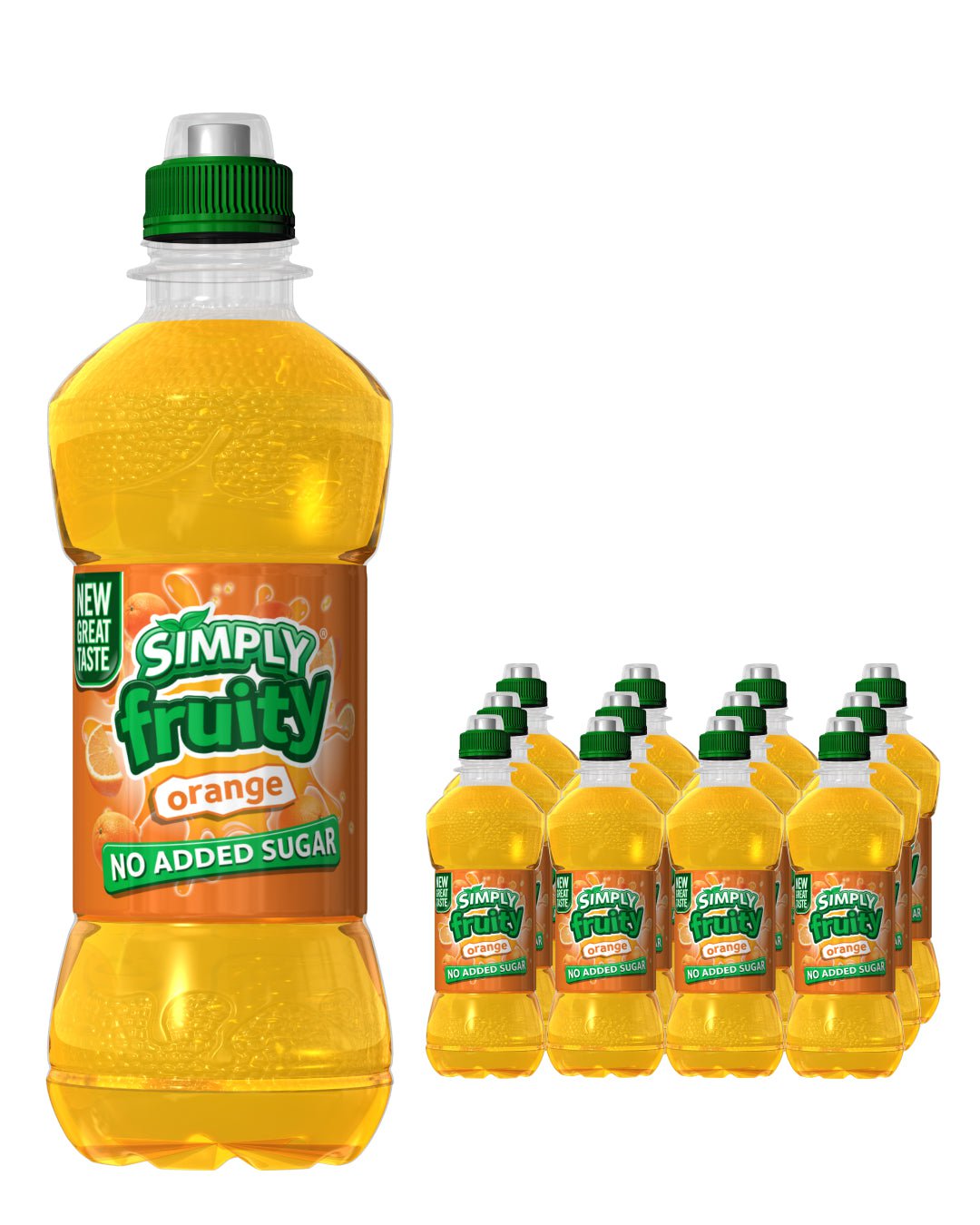 Simply Fruity Orange Juice Multipack, 12 x 330 ml – The Bottle Club