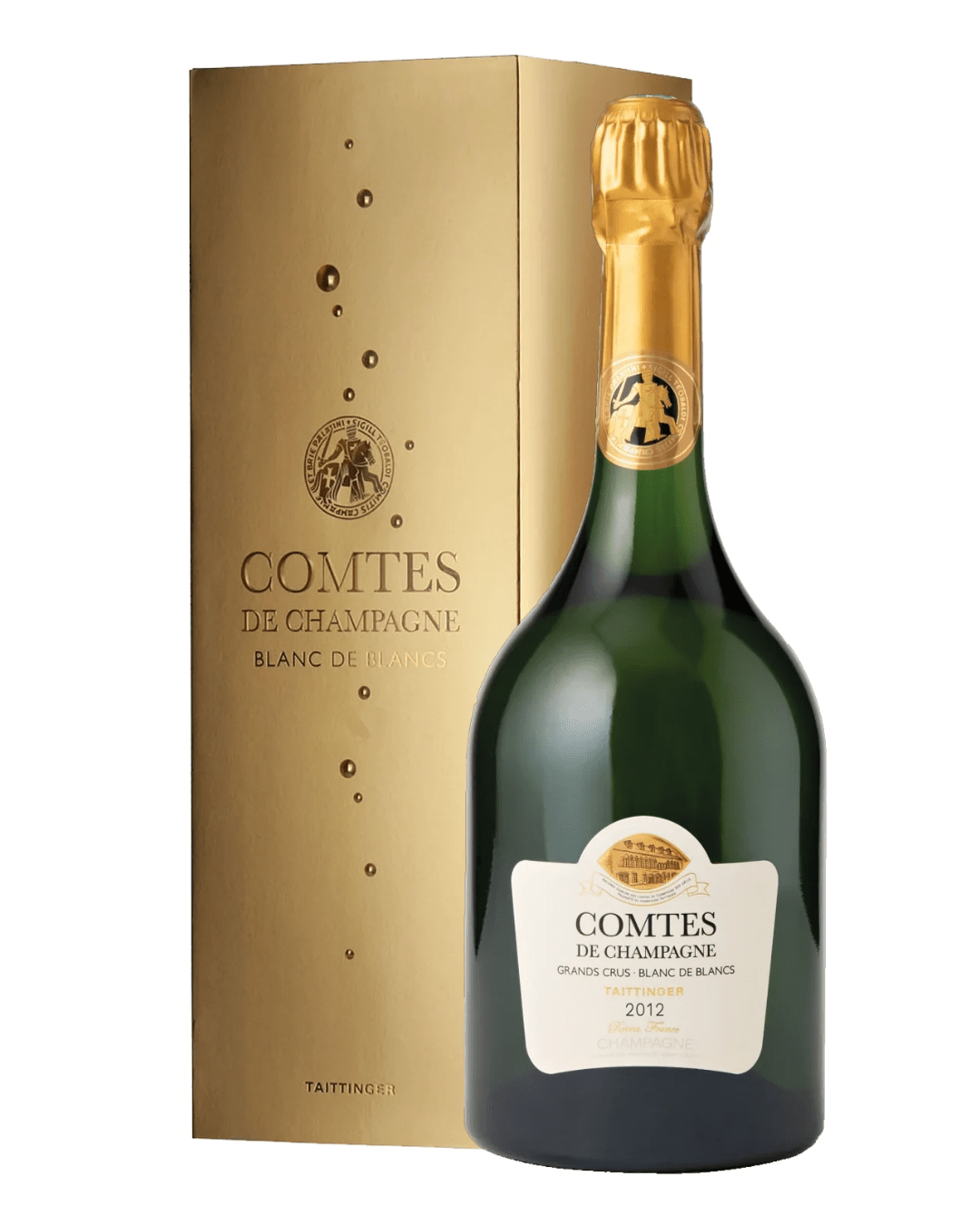 Taittinger Comtes de Champagne 2012 Gift Box, 75 cl – The Bottle Club