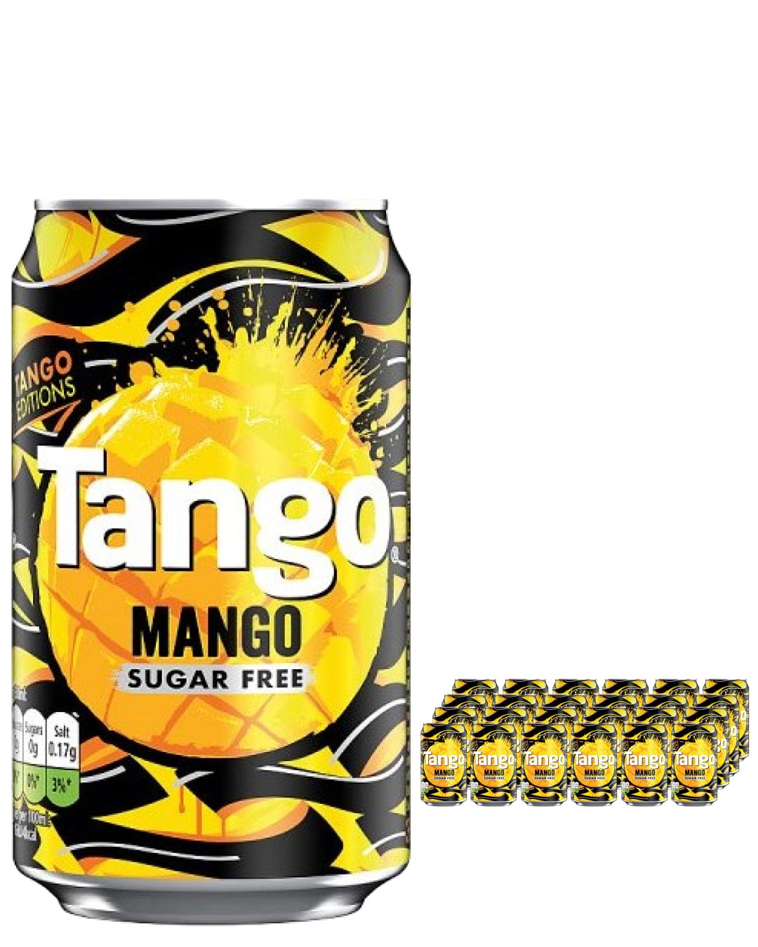 Tango Mango Sugar Free Can Multipack, 24 x 330 ml – The Bottle Club
