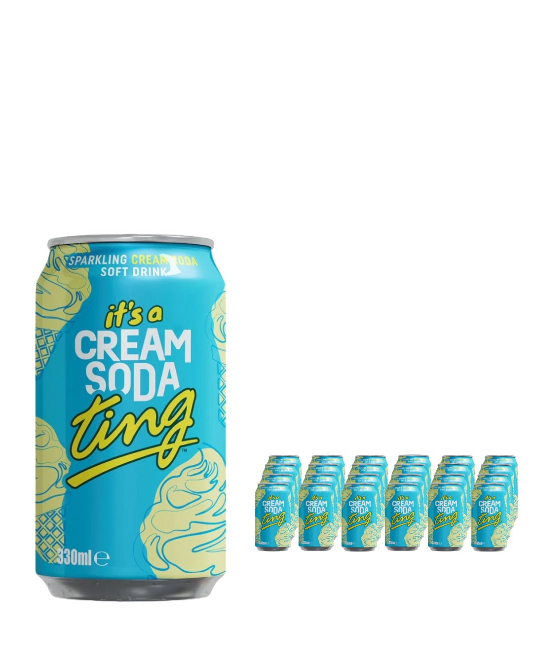 Ting Cream Soda Can Multipack, 24 x 330 ml – The Bottle Club